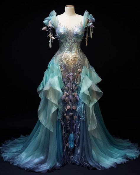 Pin By Qkghcaxkzccv On Fashion Mermaid Fashion Ocean Dress Sea Dress
