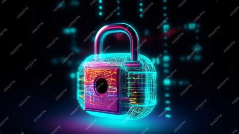 premium ai image conceptual cyber security encryption technique for