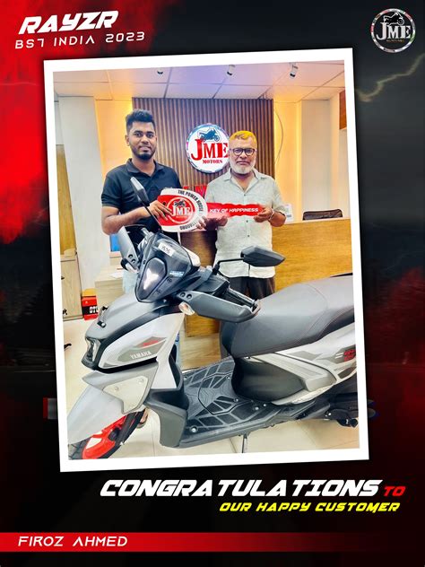 Jme Motors 🎉congratulations 💥 To Dearfiroz Ahmed Vai Facebook