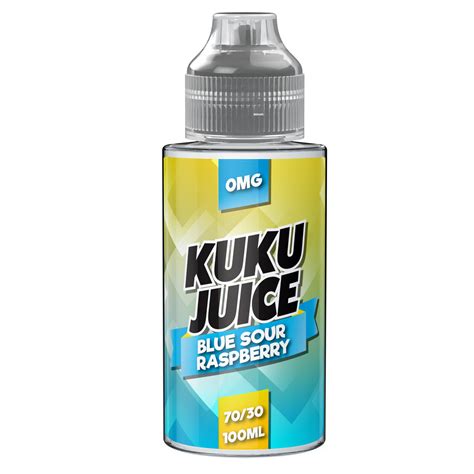 Blue Sour Raspberry 100ml E Liquid Kuku Juice