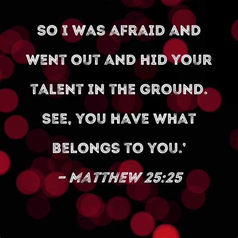 Parable Of The Talents Bible Verse