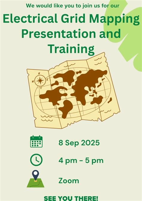 Announcement For “electrical Grid Mapping Presentation And Training” Seepuuyar
