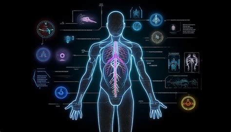 Premium Ai Image Artificial Intelligence A Humanoid Cyber Human With A Neural Network Thinks