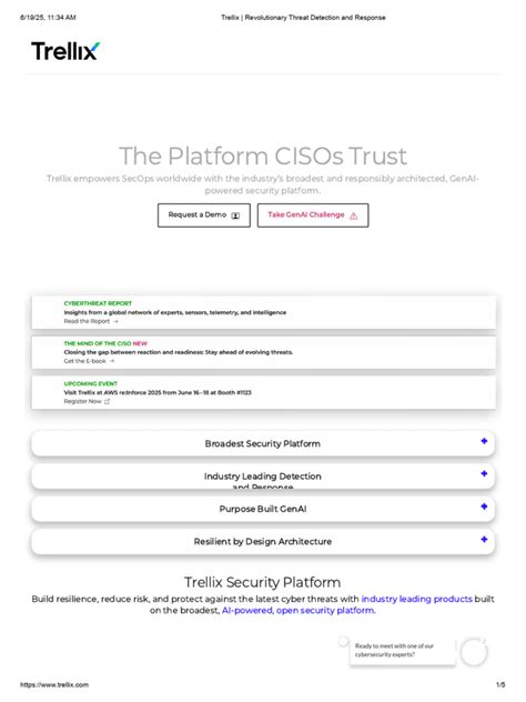 Trellix Revolutionary Threat Detection And Response Pdf Information Technology Computing