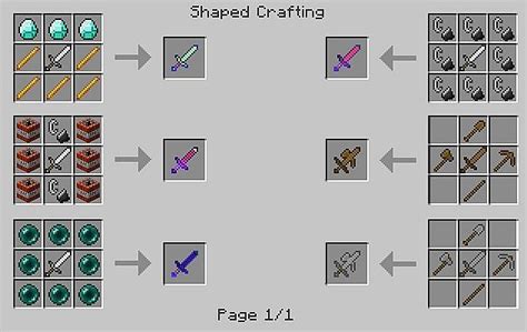 Minecraft Wooden Sword Recipe