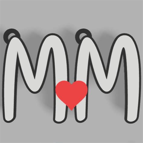 Archivo Stl Llavero Letra M Corazon San Valentin 🔑・modelo Imprimible En