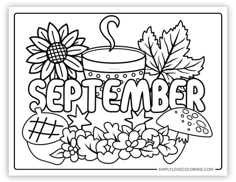 Free Preschool Coloring Sheets Printables For September