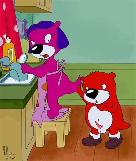 Rule 34 Apron Blue Hair Brother And Sister Incest Jelly Otter Mammal Mustelid Otter Pbandj Otter