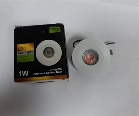 1 Watt Round Led Spotlight Cool White At ₹ 85piece In Ghaziabad Id
