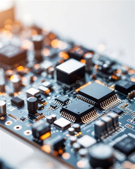 Close Up Of A Digital Circuit Board With Complex Electronic Connections