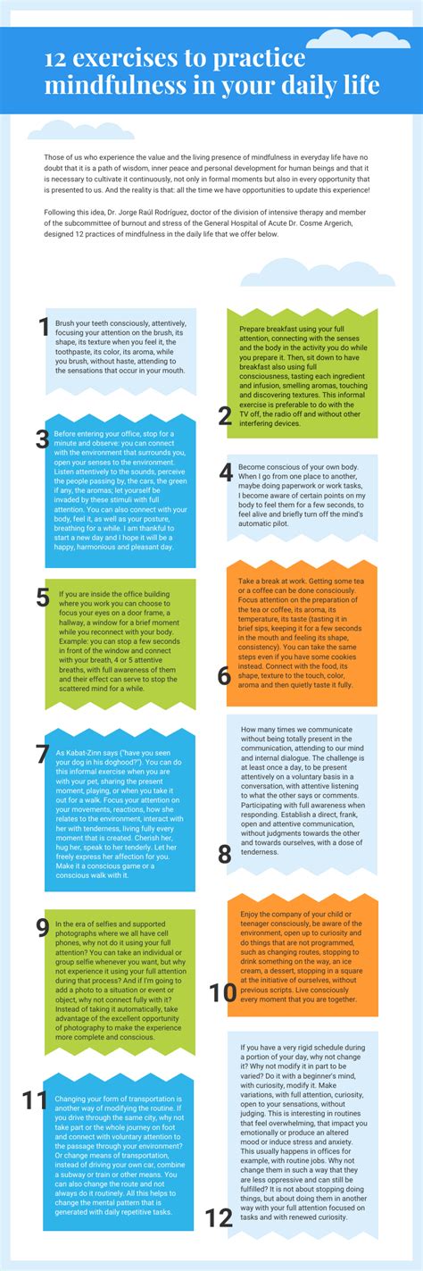 Mindfulness Tips Infographic Template Venngage