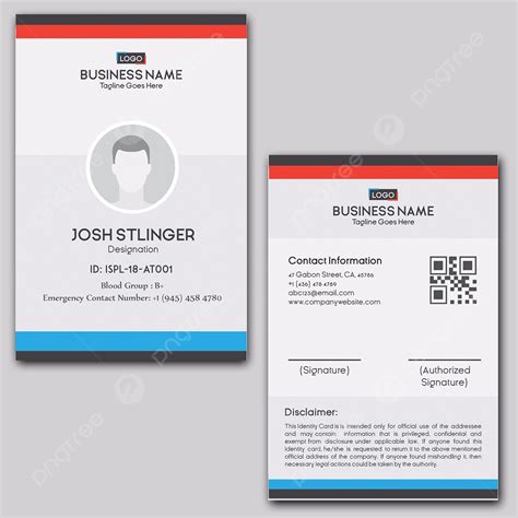 Id Card Design Template Download On Pngtree