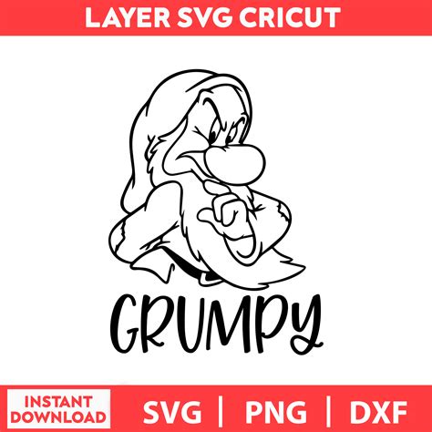 Dwarf Grumpy Mickey Mouse Svg Disney Birthday Svg Disney Inspire Uplift