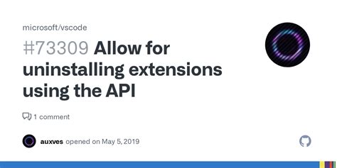 Allow For Uninstalling Extensions Using The Api Issue Microsoft Vscode Github