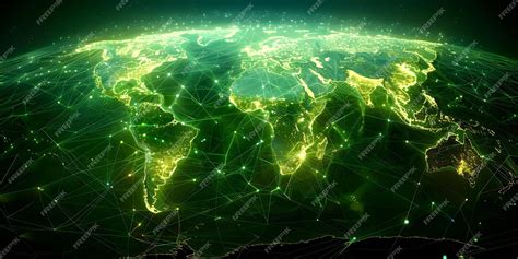 Premium Photo Mapping Global Connectivity A Digital Representation Of The Americas Concept