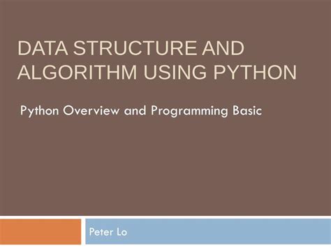 Pdf Data Structure And Algorithm Using Python · Data Structure And