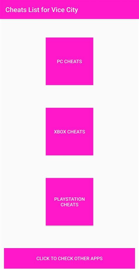 Cheat Codes List For V City Apk для Android — Скачать