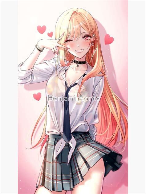 Kitagawa Marin Cute Kawaii Anime Waifu Art Print For Sale By