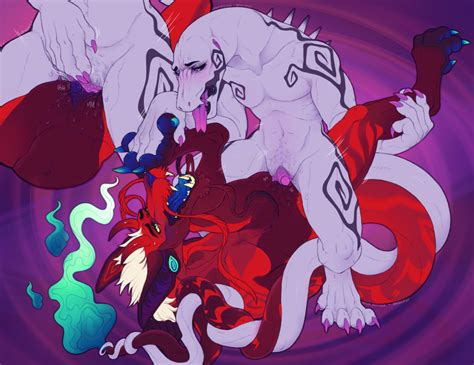 Rule 34 Absurd Res Alien Ambiguous Gender Anthro Basillicus Big Clitoris Blush Bodily Fluids