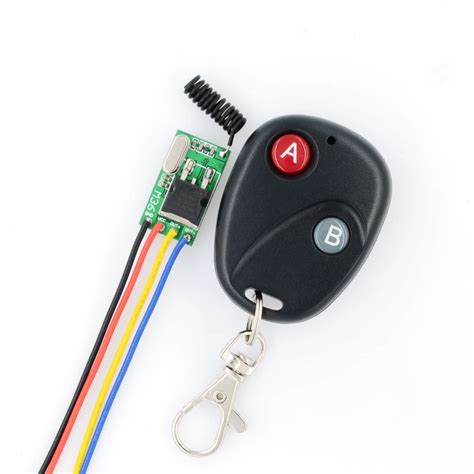 Mini Remote Control Switch RF Small Receiver Transmitter DC V V Power Remote ON OFF Small