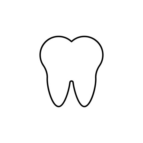 Tooth Vector Icon Illustration 23201596 Vector Art At Vecteezy