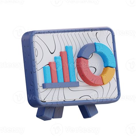3d Illustration Report Data Presentation 24486646 Png