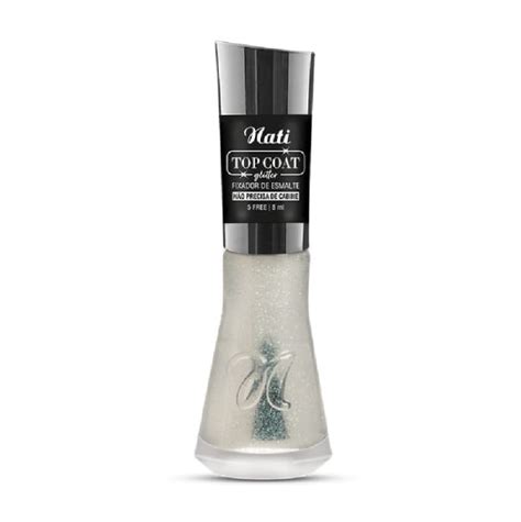 Nati Glitter Top Coat Fixador De Esmalte Beleza Na Web