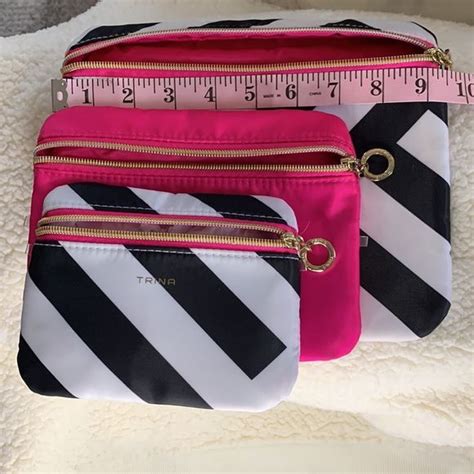 Trina Turk Makeup Trina Trio Of Cosmetic Cases Black White Pink