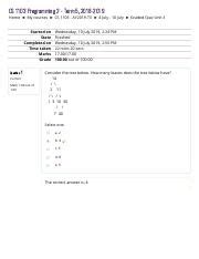 Graded Quiz Unit Pdf CS Programming Term Home