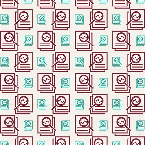 Premium Vector Overview Icon On Graph Trendy Repeating Pattern Vector Illustration Background