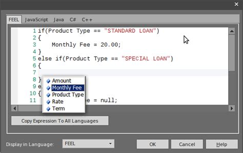 Expression Editor Dialog Enterprise Architect User Guide