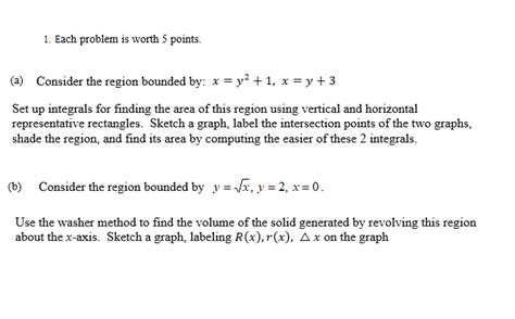 Solved Each Problem Is Worth Points A Consider The Chegg Com