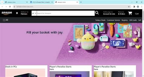 finished building my own amazon clone ch mueed zafar posted on the