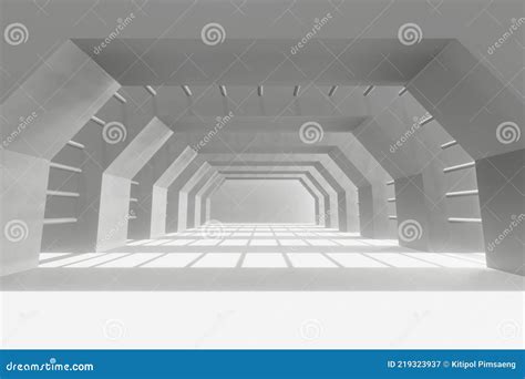 Abstract 3d Render Architecture Background Stock Illustration