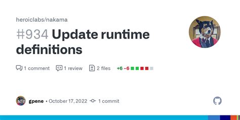 Update Runtime Definitions By Gpene · Pull Request 934 · Heroiclabs