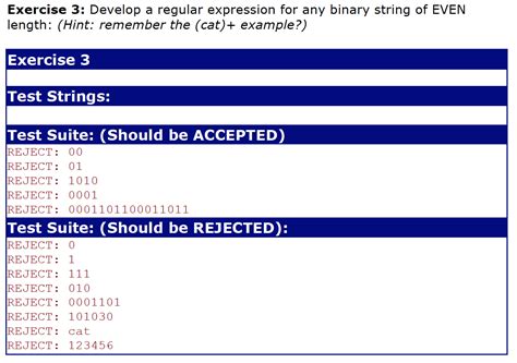 Exercise Develop A Regular Expression For Any Chegg