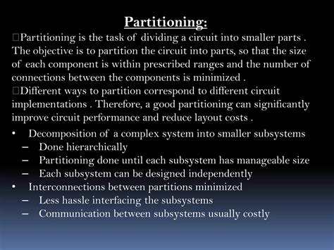 Vlsi Physical Design Automation On Partitioning Pptx