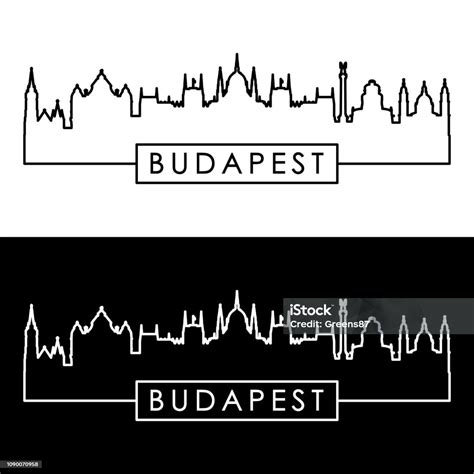 부다페스트의 스카이 라인 선형 스타일입니다 편집 가능한 벡터 파일입니다 부다페스트에 대한 스톡 벡터 아트 및 기타 이미지 부다페스트 비즈니스 0명 Istock