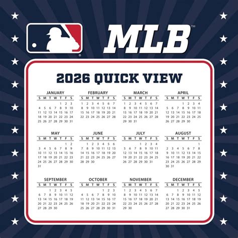 2026 Mlb Calendar Printable Calendar