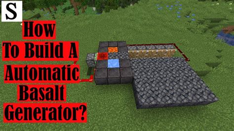 How To Build A Automatic Basalt Generator YouTube