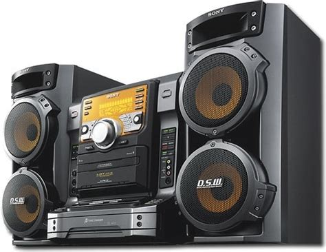 Best Buy Sony 560w 5 Disc Mini Hi Fi Stereo System With Dual Cassette