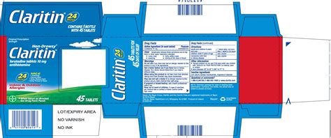Ndc 11523 7160 Claritin Tablet Oral Label Information Details Usage And Precautions