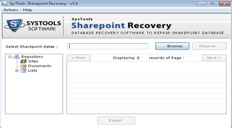 Sharepoint Recovery Tool To Recover Sharepoint Site Documents