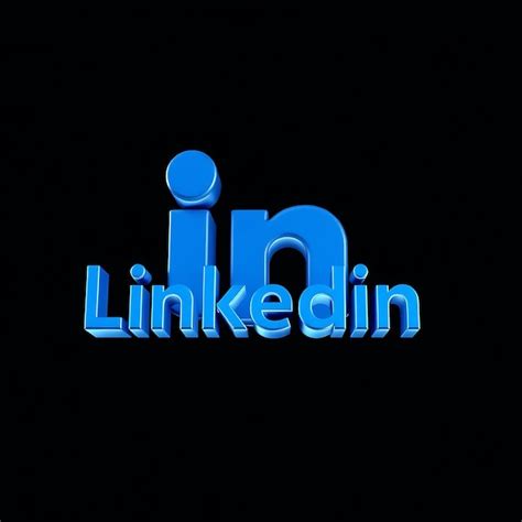 Linkedin Logo With 3d Render Matte Glass Material Subtle Glow Linkedin Logo With 3d Render Matte Glass Material Subtle Glow