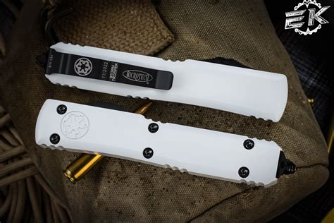 Microtech Storm Trooper Ultratech Otf Automatic Knife Deep Engraved 3 4 Drop Point 121 1std