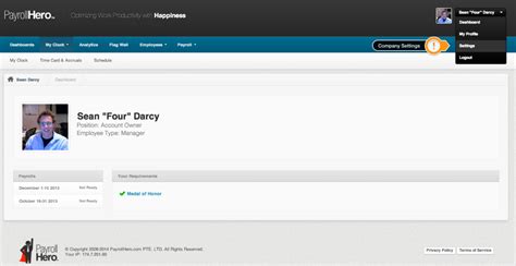 How To Edit Company Settings Payrollhero Support