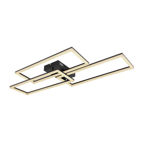 Tiny Led Ceiling Light 3 Bulb Rectangles Black Cct Lightsie