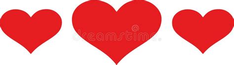 Heart Emblem With Three Hearts Stock Vector Illustration Of Emblem
