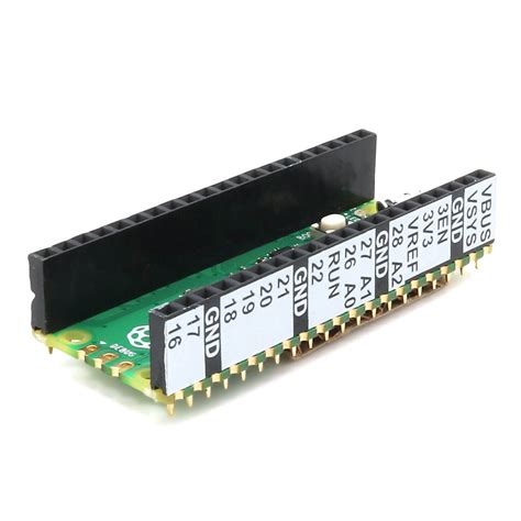 Vertical Labelled Headers For Raspberry Pi Pico The Pi Hut
