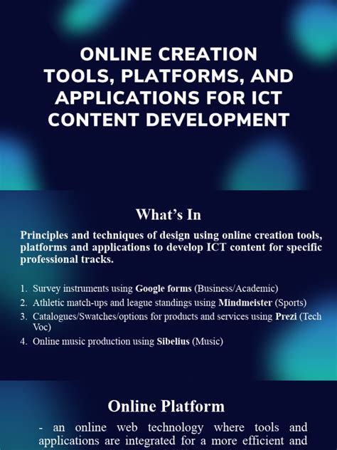 10 Online Creation Tools Platforms And Applications For Ict Content